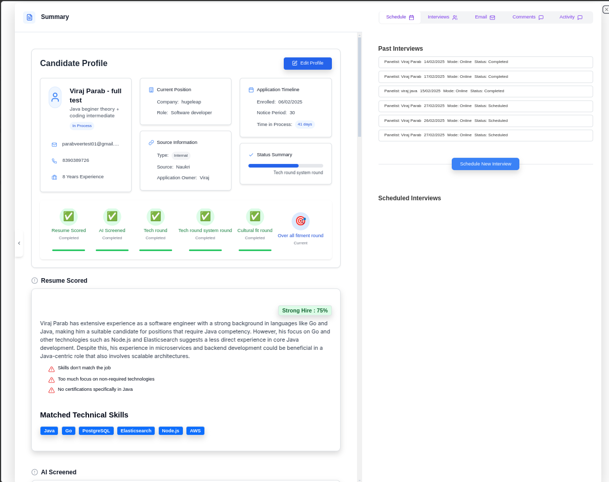 HugeLeap - AI-Powered Recruitment & Applicant Tracking System